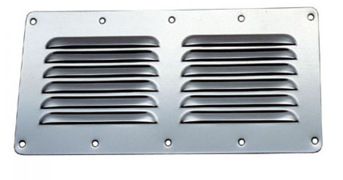 Large stainless steel ventilation grid - Stainless Steel Air Intake ...
