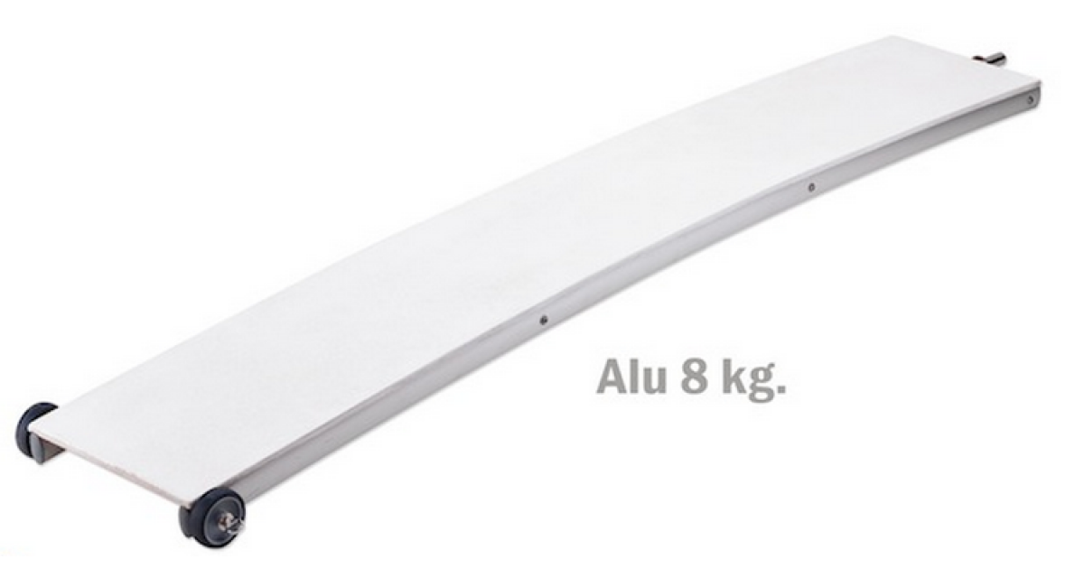 Economic Fixed Gangway in Aluminum with White Painted Wooden Platform ...