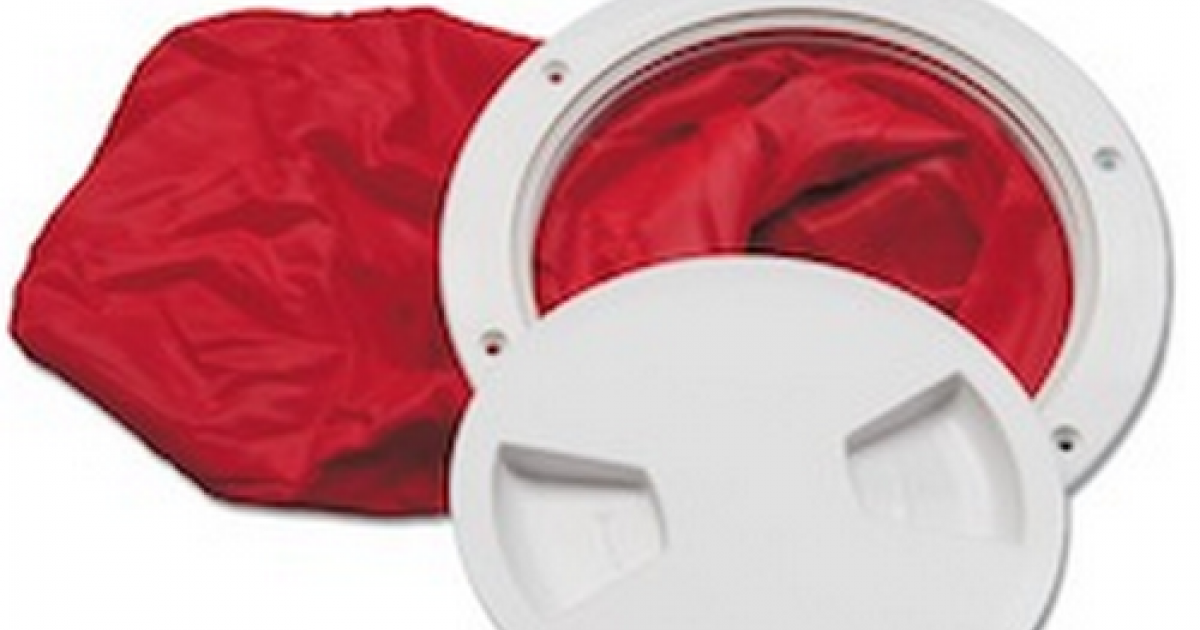 White Inspection Caps with Internal Hose - Hatches and Inspection Caps ...