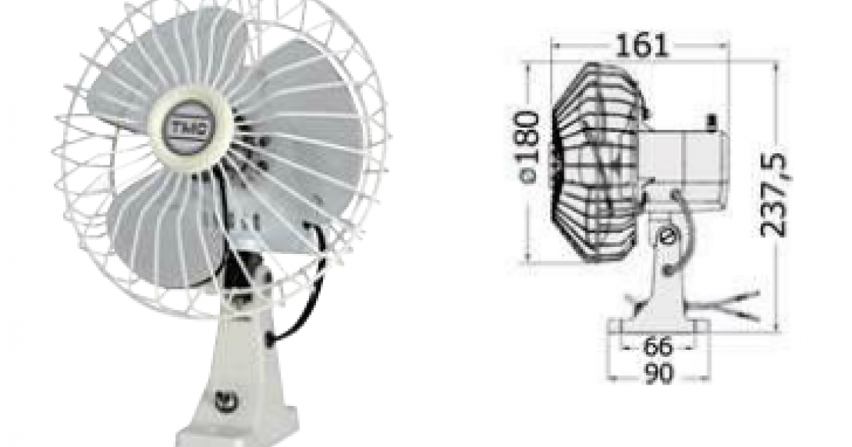 TMC adjustable fan - Electric fans and fans - MTO Nautica Store