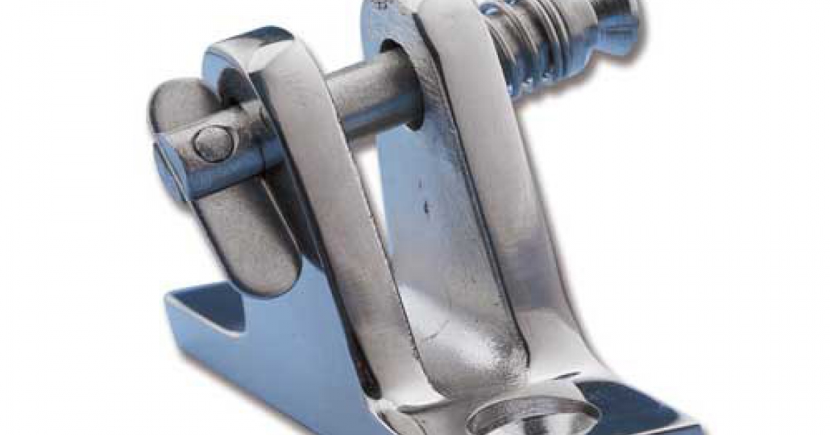 Stainless steel inclined fork with spring pin - Accessories Canopies ...