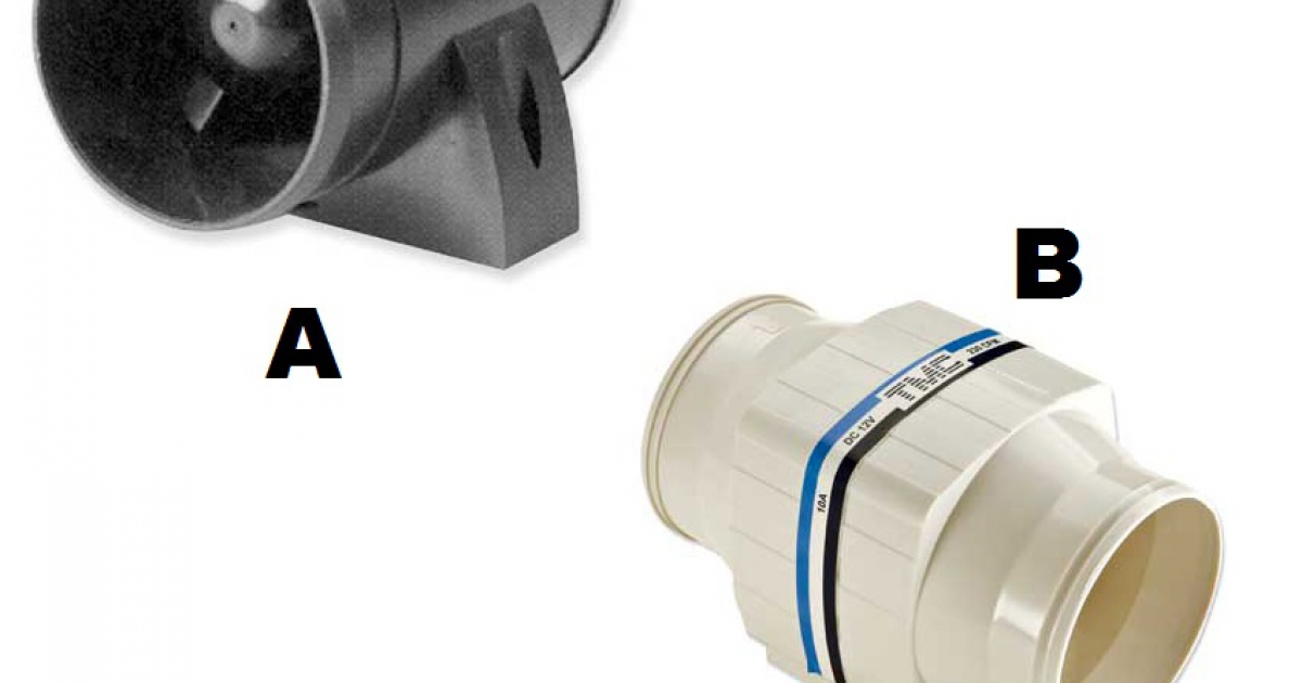 In-line TMC 12V electric fan - Electric fans and fans - MTO Nautica Store