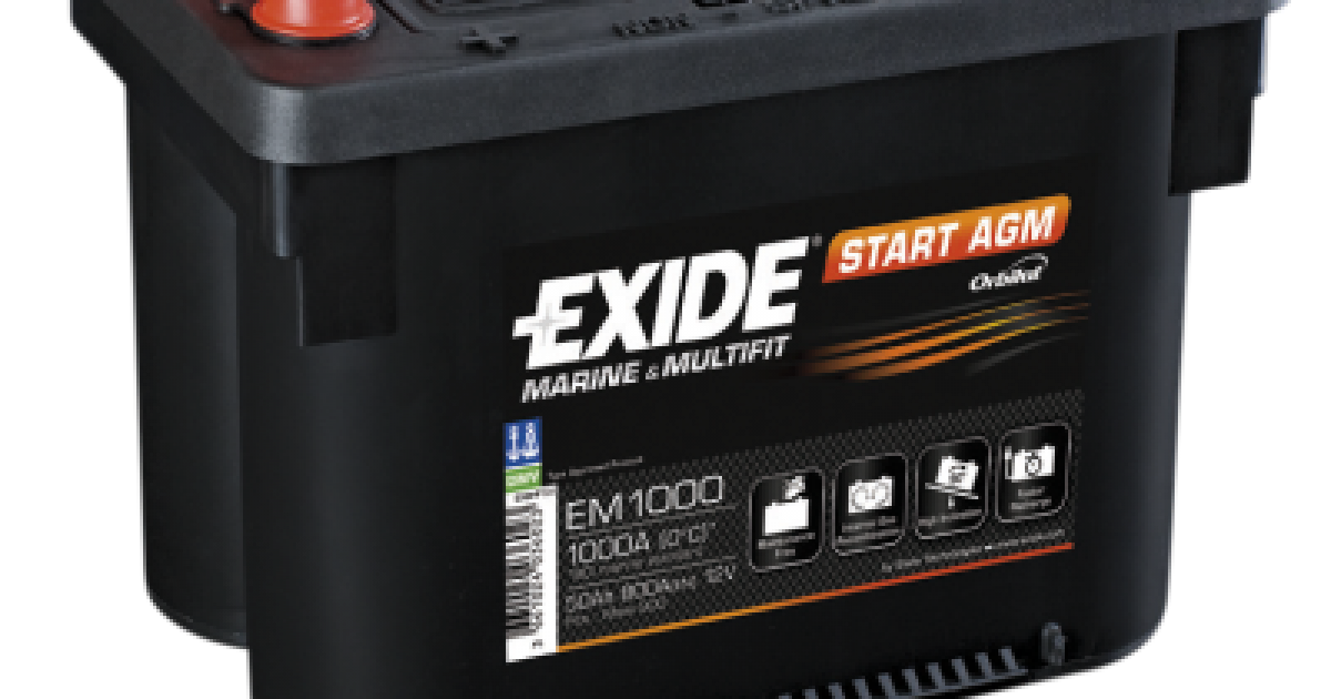 EXIDE Maxxima batteries with AGM technology - Batteries - MTO Nautica Store