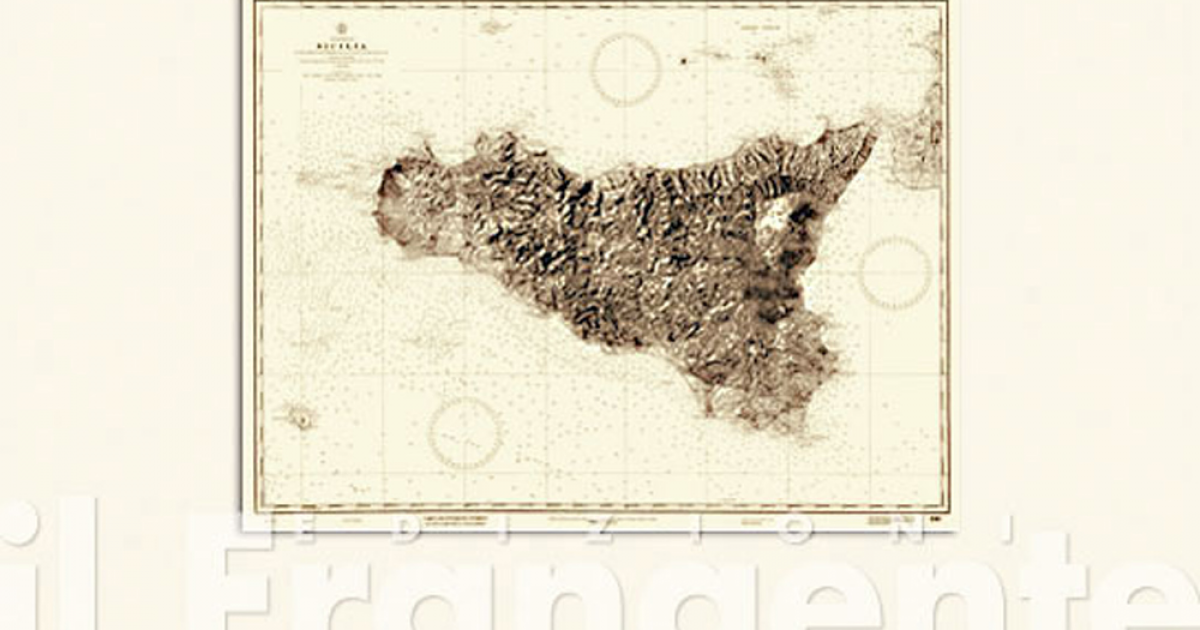 Historical map of sicily island - Nautical charts and Portolani - MTO ...