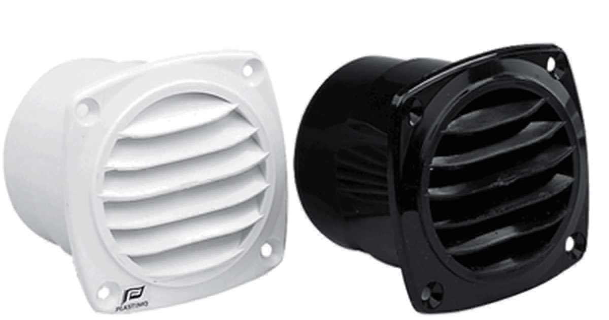 Round vents with flange - Plastic Air Intake Grids - MTO Nautica Store