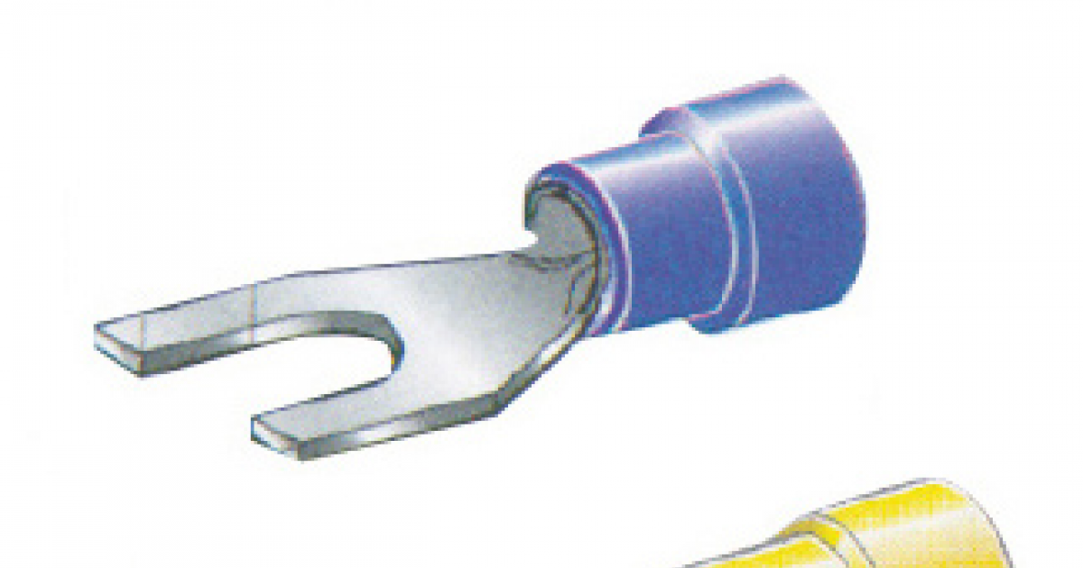 Insulated fork terminals - Faston, Cable lugs, Fuses, Fuse holders ...