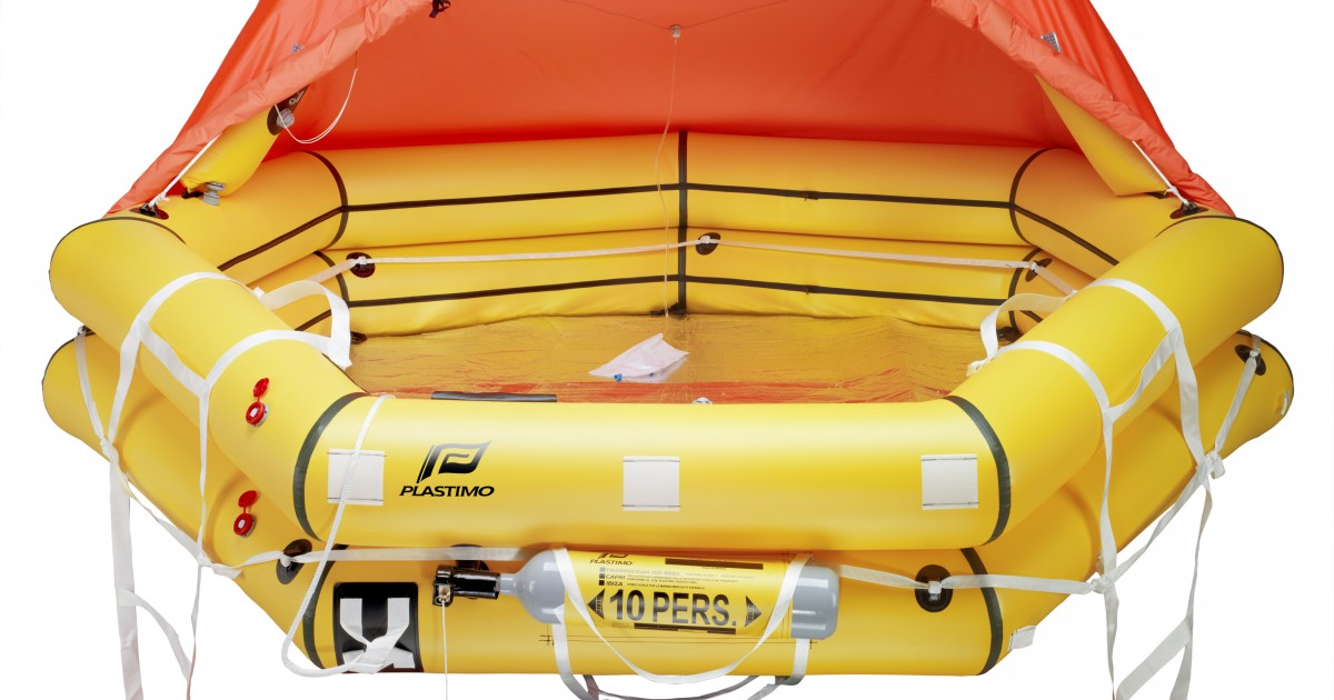Iso 9650-1 transocean after 24 ours - Plastimo rafts - MTO Nautica Store